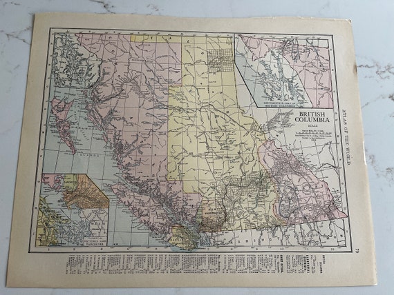 British Columbia World Map