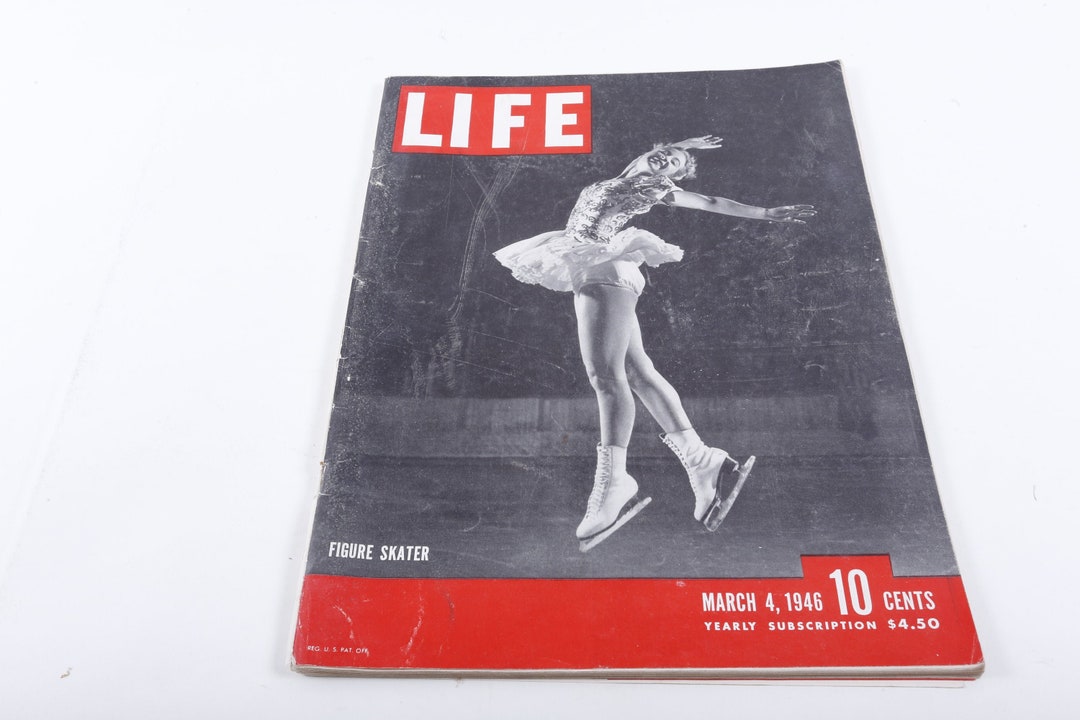 Rare, Life, Magazine, March 4, 1946, Figure Skater, Cover, Color ...