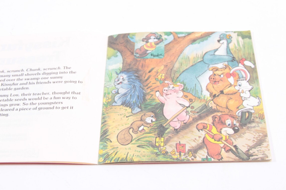 Kissyfur's Treasure, Vintage, Picture Book, Child Reading, Nursery ...