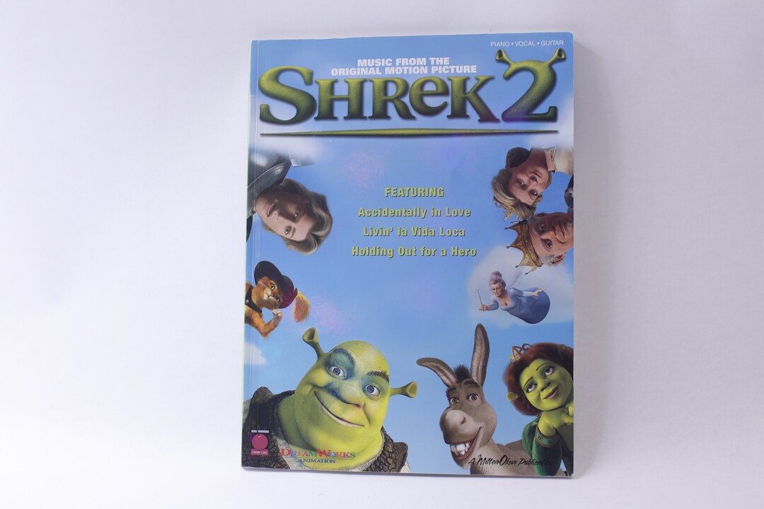 Shrek 2, Sheet Music, Piano, Vocal, Guitar, Dreamworks, 2004, Cherry ...