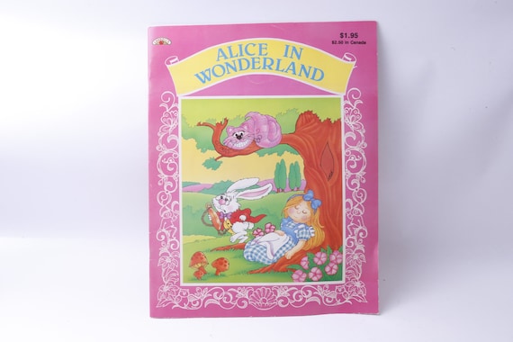 Alice in Wonderland Landoll Coloring Book Activity | Etsy