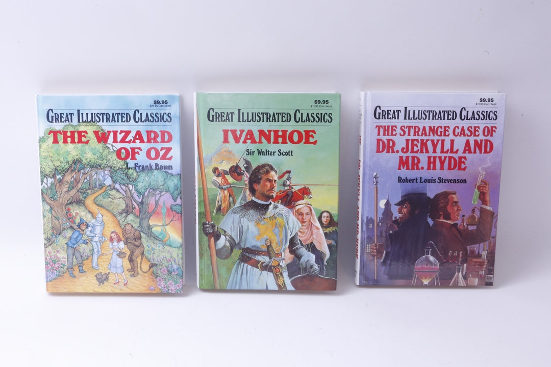 Great Illustrated Classics, Book Set, L Frank Baum, Walter Scott ...