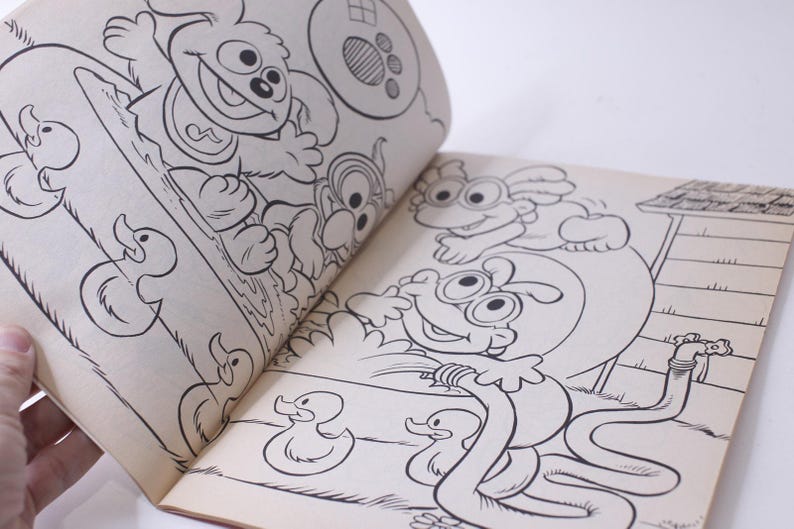 The Muppet Babies, Toys and Fun, 1980s, Uncolored, Coloring Book ...