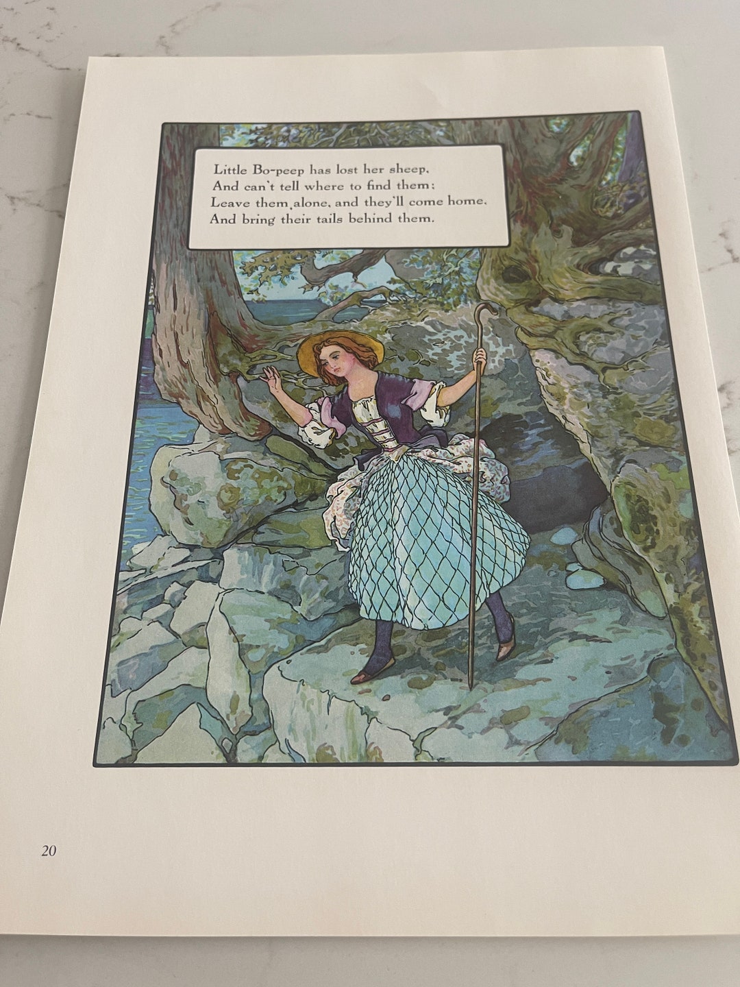 Little Bo-peep, Little Girl With White Cat, Frederick Richardson ...