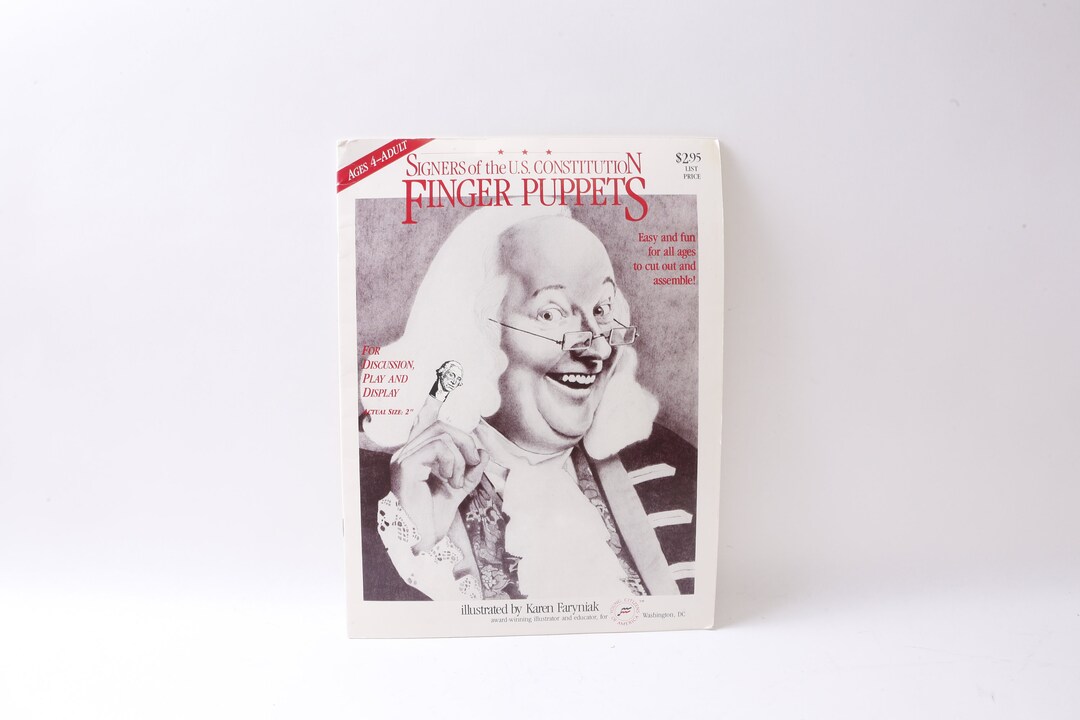Signers of the US Constitution, Finger Puppets, Play, 2", Young ...