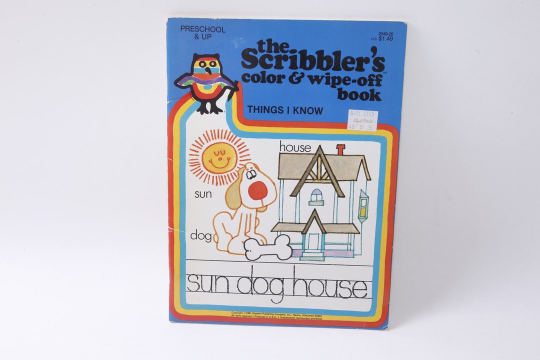 The Scribbler's Color and Wipe-off Book, Things I Know, Softcover ...