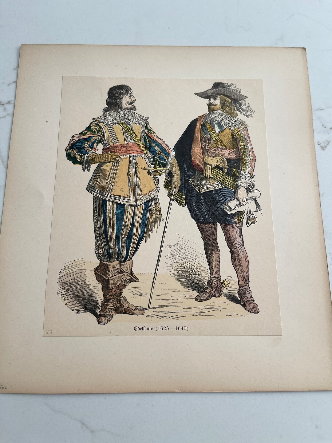 Two Noblemen, 1625-1640, Aristocrats, 17th Century, History of Costumes ...