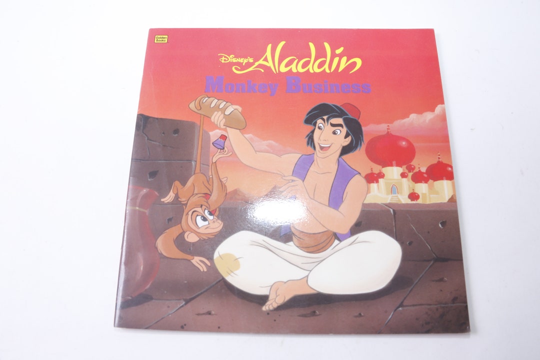 Aladdin, Disney, Monkey Business, Playtime, Library, Story Book, Read ...