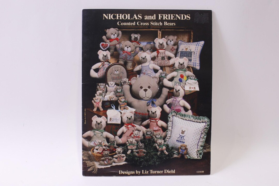 Nicholas and Friends, Counted Cross Stitch Bears, Designs, Craft Book ...