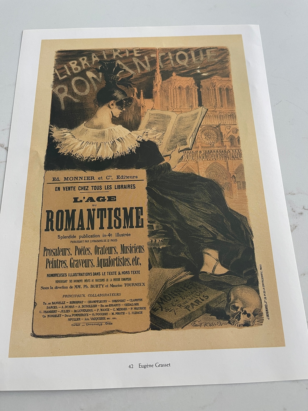 L'age Romantisme Poster, French Romantic Era Art, Vintage French Art ...