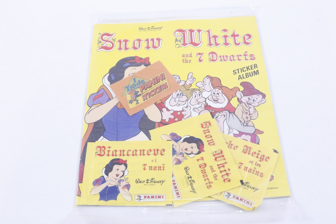 SEALED, Walt Disney, Snow White and the 7 Dwarfs, Sticker Album ...