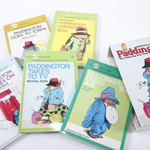 Paddington, Michael Bond, Book Set, Bookcase, 1980, Collection, Vintage ...