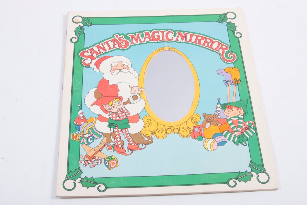 Santa's Magic Mirror, Vintage, Christmas, Picture Book, Reflective ...