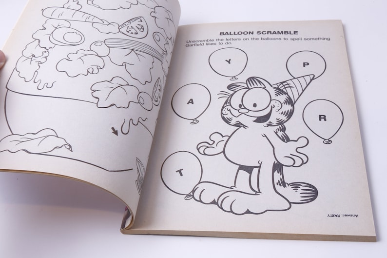 Garfield Giant Color Activity Book Golden Book 1988 - Etsy