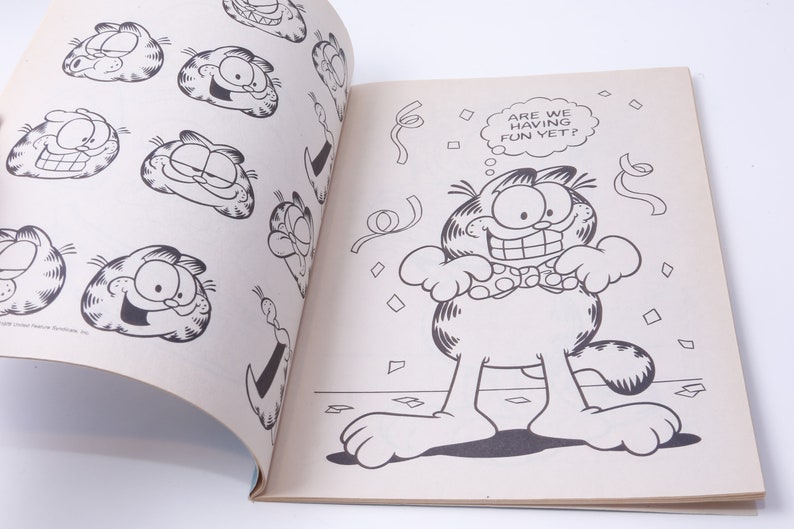 Garfield A Color Activity Book Golden UFS 1991 Vintage - Etsy