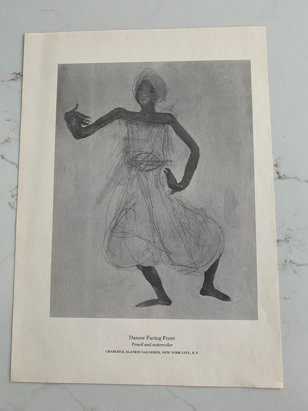 Dancer Facing Front, Artist, Rodin, Drawing, Poster, Bookplate, Classic ...