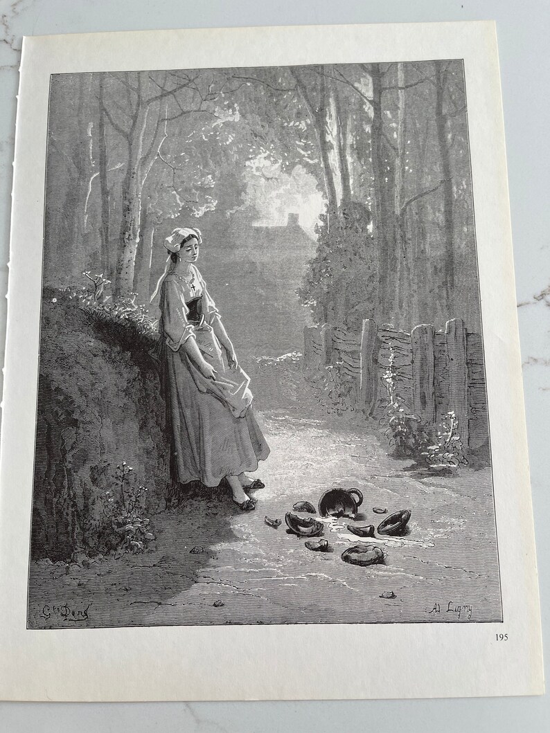 Gustave Dore the Milk-maid and the Milk-pail Graphics - Etsy