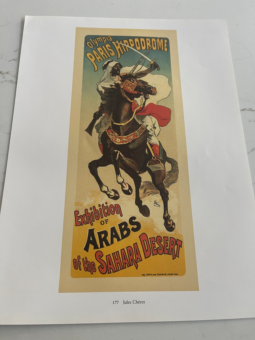 French Entertainment Poster, Olympia Paris Hippodrome Artwork by Jules ...