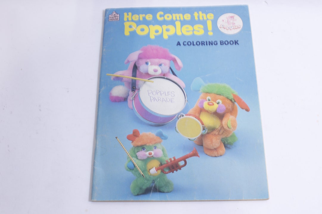 Here Come the Popples, Coloring Book, Happy House, Paperback, Fun, Cute ...
