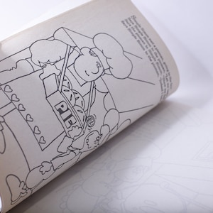 Uncolored Mother Goose, Trace and Color Book, 1980, Whitman, Children ...