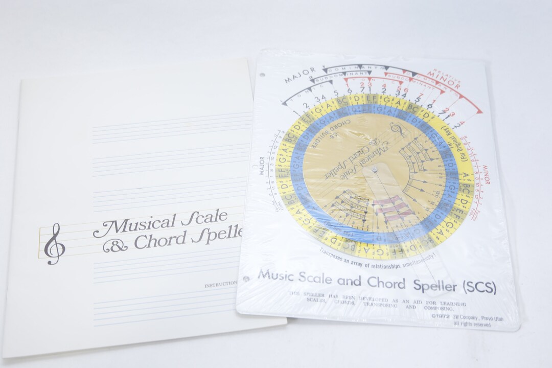 Musical Scale and Chord Speller, SCS, 1972, 3W Company, Provo Utah ...
