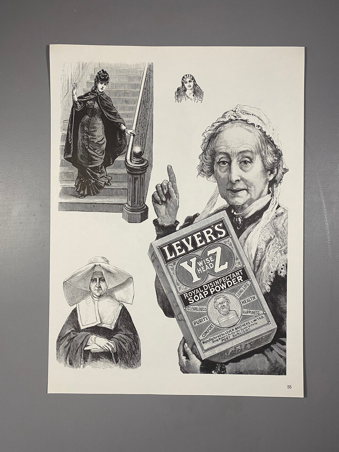 Washing Powder Advert, Proctors, Nun, Woodcuts, 19thc Sources, Picture ...