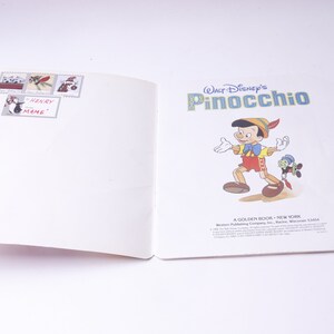 Disney Pinocchio 1988 Golden Shape Book Vintage Picture - Etsy