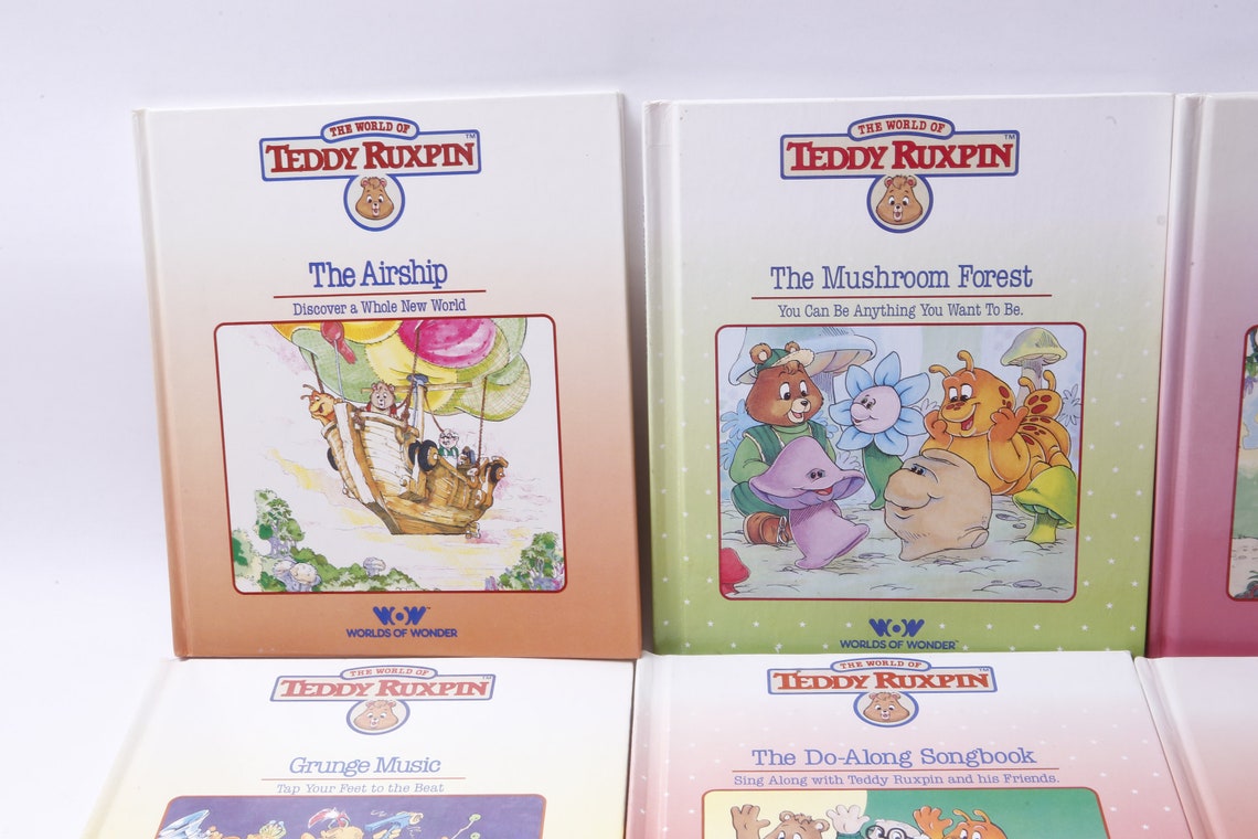 Teddy Ruxpin Book Set Stories World's of Wonders - Etsy
