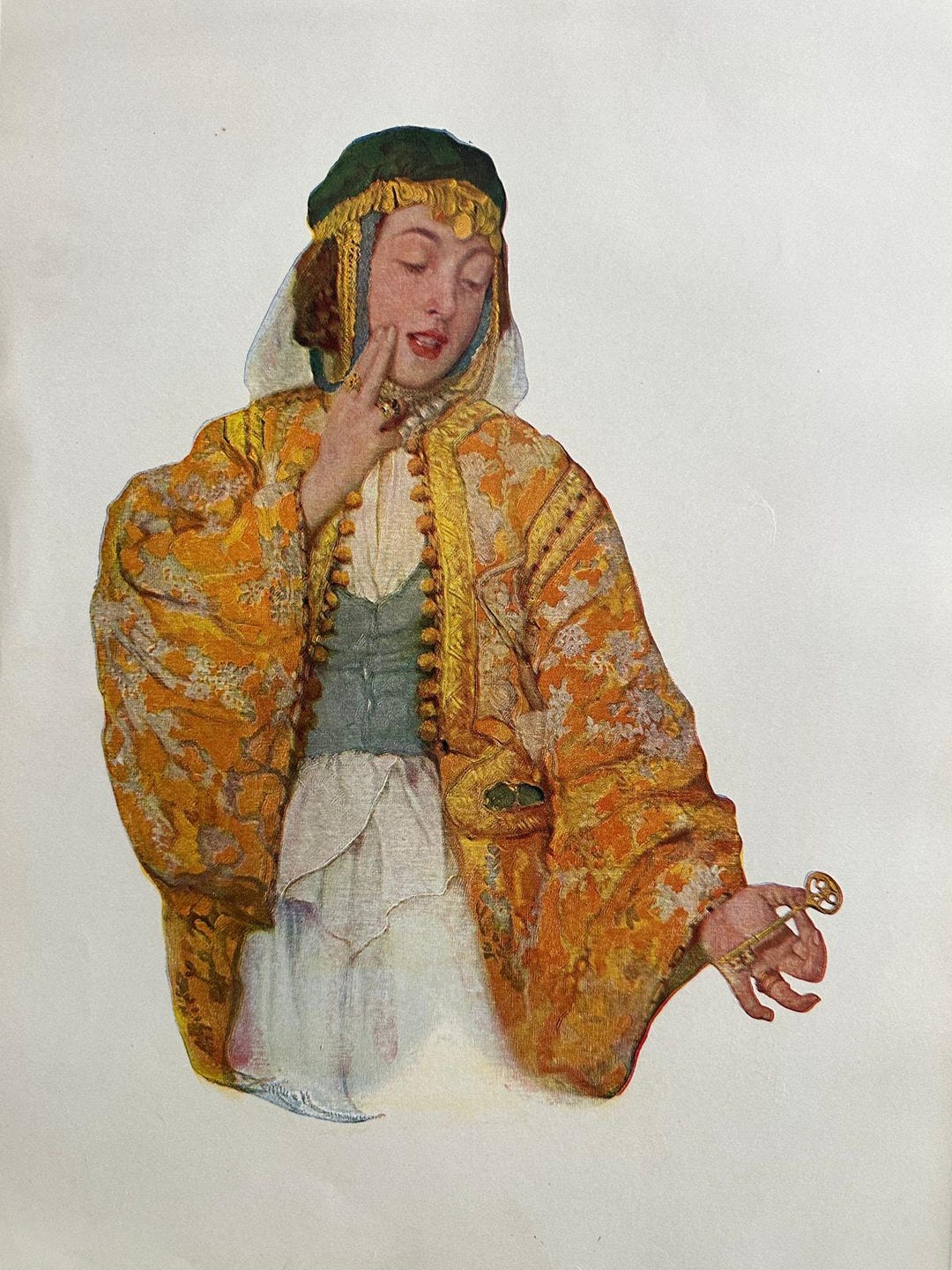 Bluebeard's Wife, Sarah Stilwell Weber, Painting Print, 1900s, Book ...