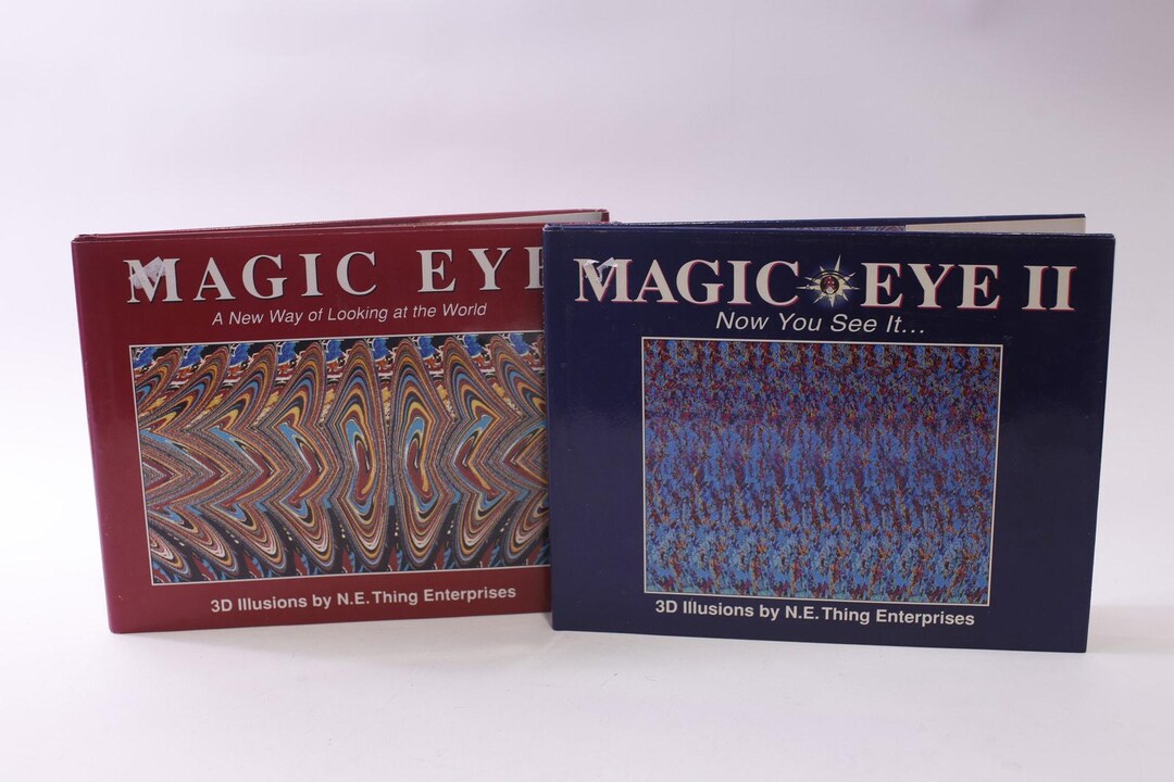 Magic Eye, Art Book, Lot, 3D Illusions, NE Thing Enterprises, Hardcover ...