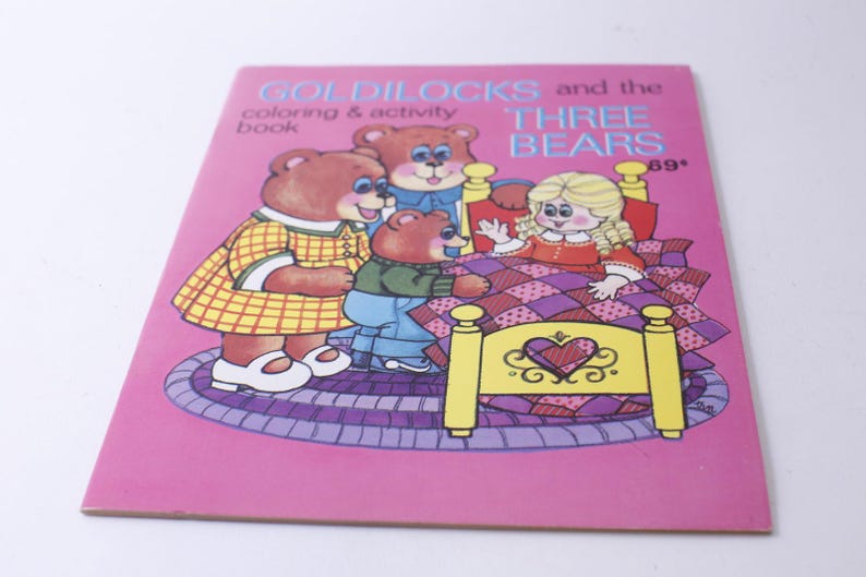 Goldilocks, and the Three Bears, Coloring and Activity, 1988, Landall ...