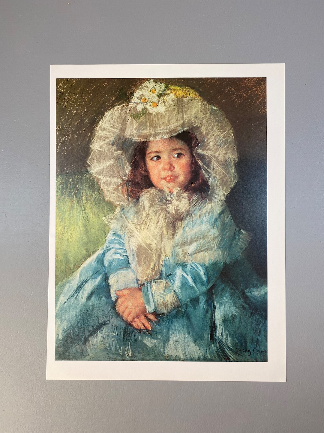 Margot in Blue, Mary Cassatt, Print, Portrait, Art, Skill, Picture ...