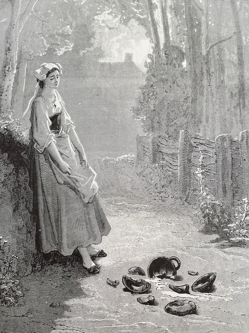 Gustave Dore the Milk-maid and the Milk-pail Graphics - Etsy