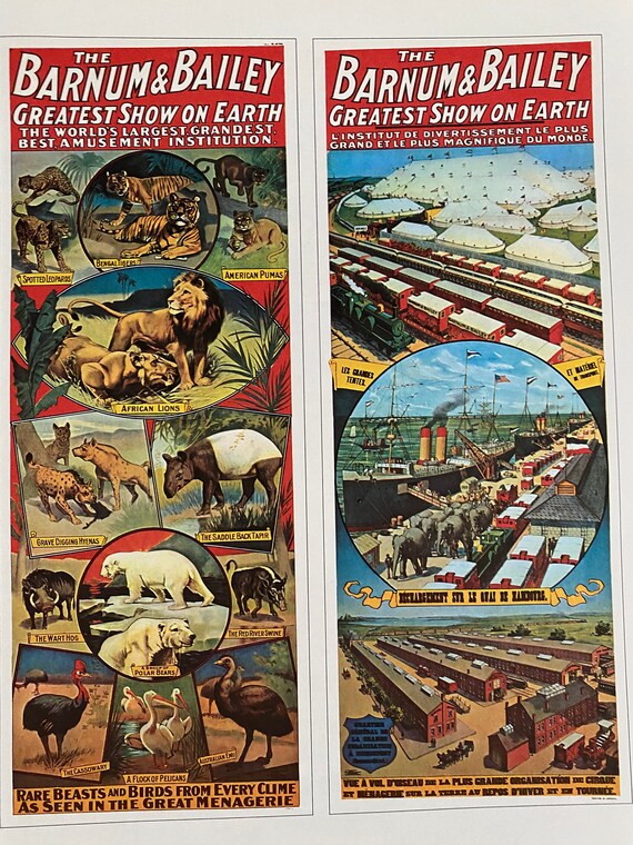 Barnum & Bailey Galerie des Machines Circus Poster | Etsy