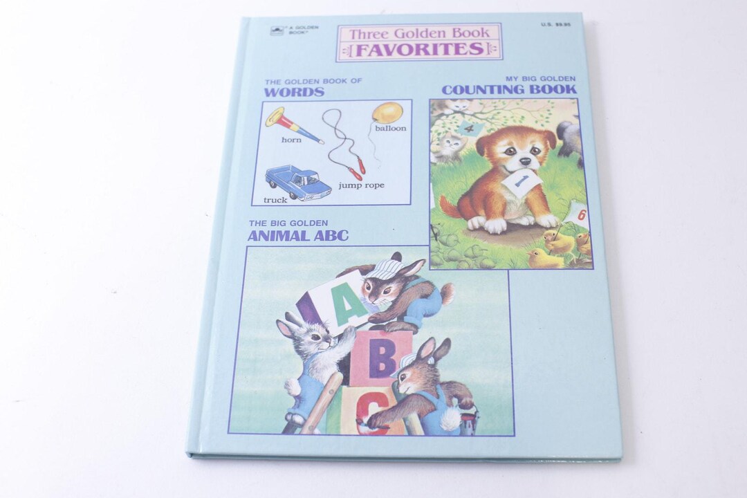 Three Golden Book, Favorites, Hannibal, ABC, Counting Book, Words, 1974 ...