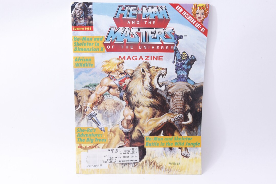 He-man and the Masters of the Universe, Magazine, Summer 1988, Vintage ...