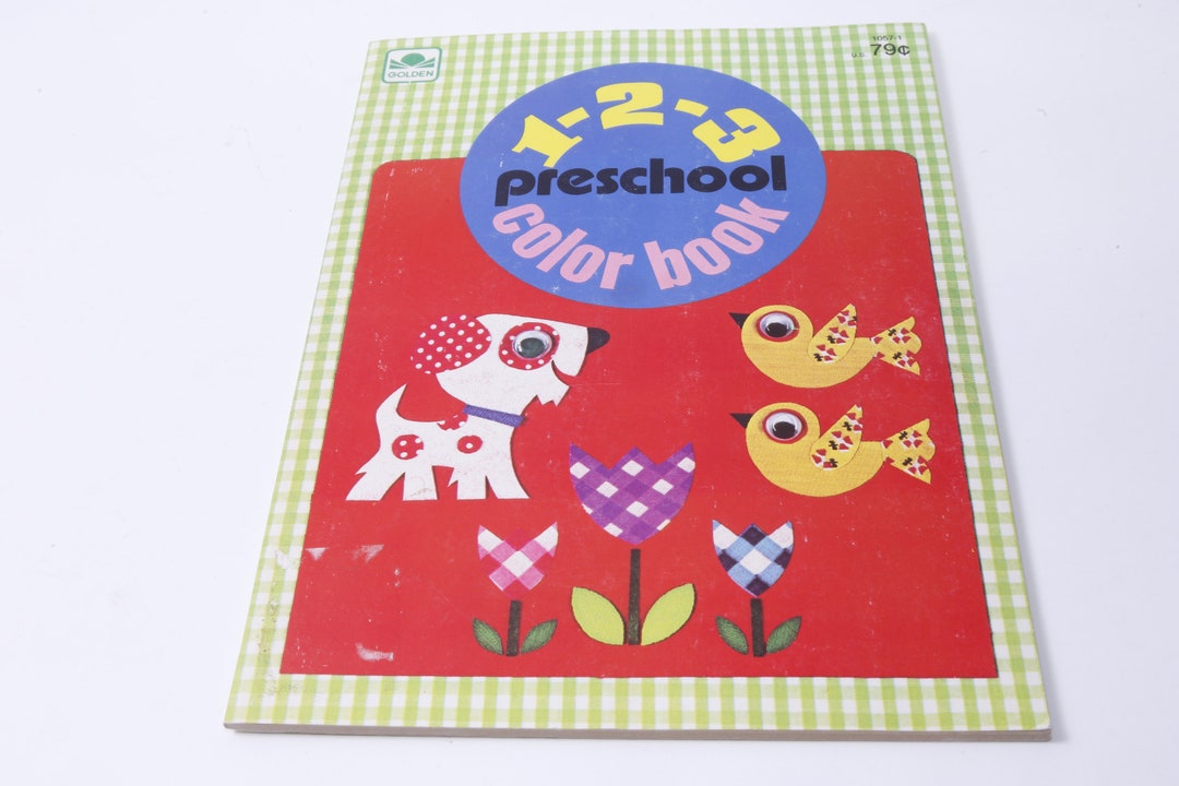 1-2-3, Color Book, Pre-school, Activity, Education, Golden, 1978 ...