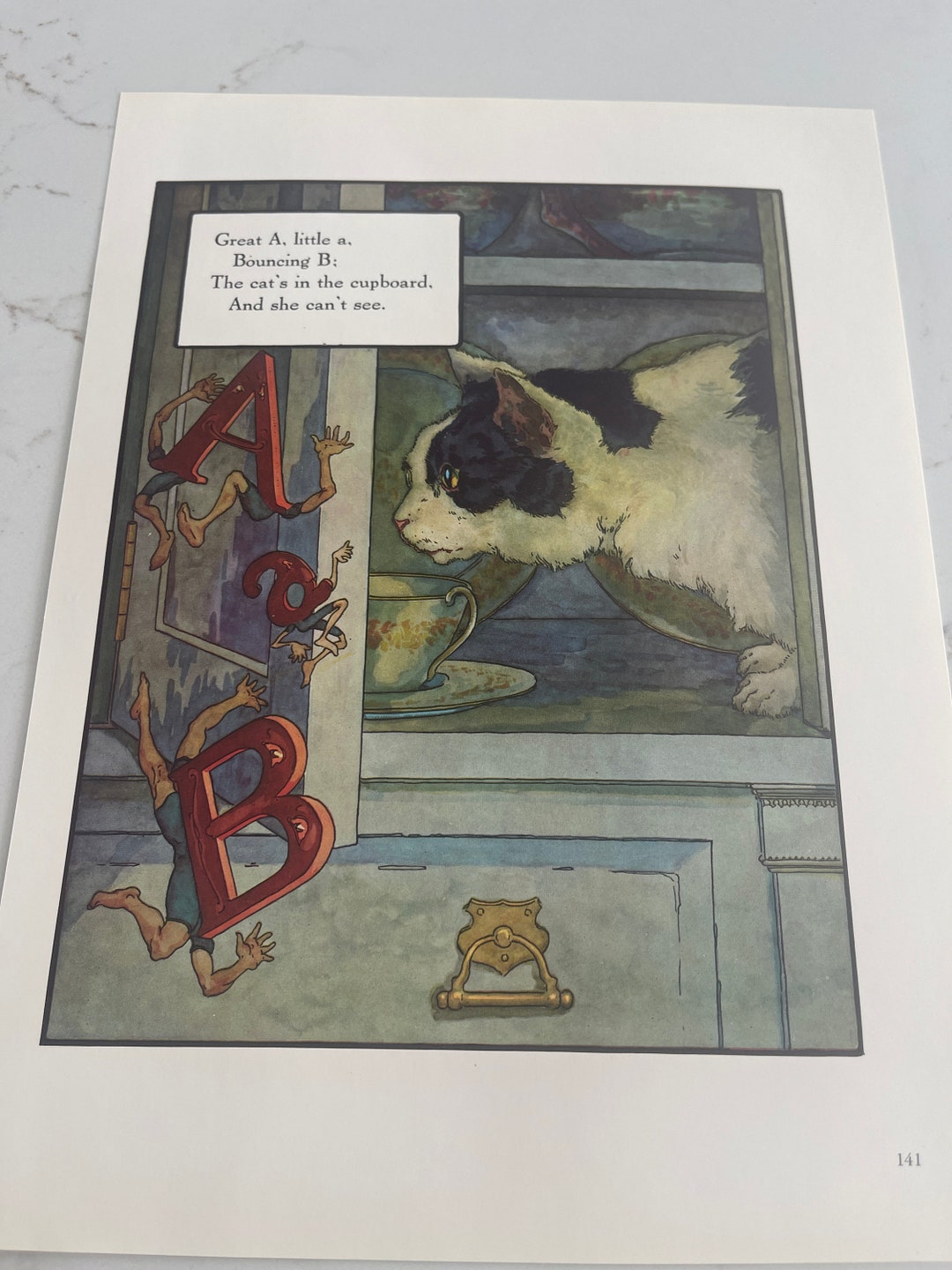 Great A Little a Bouncing B, Cat and Letters, Frederick Richardson ...