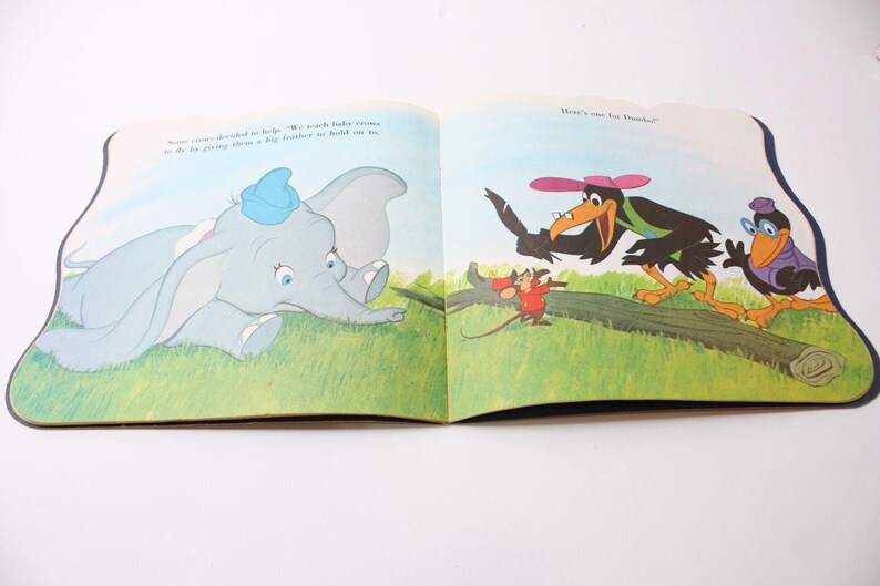 Golden Shape, Walt Disney, Dumbo, 1972 Vintage, Softcover, Children's ...