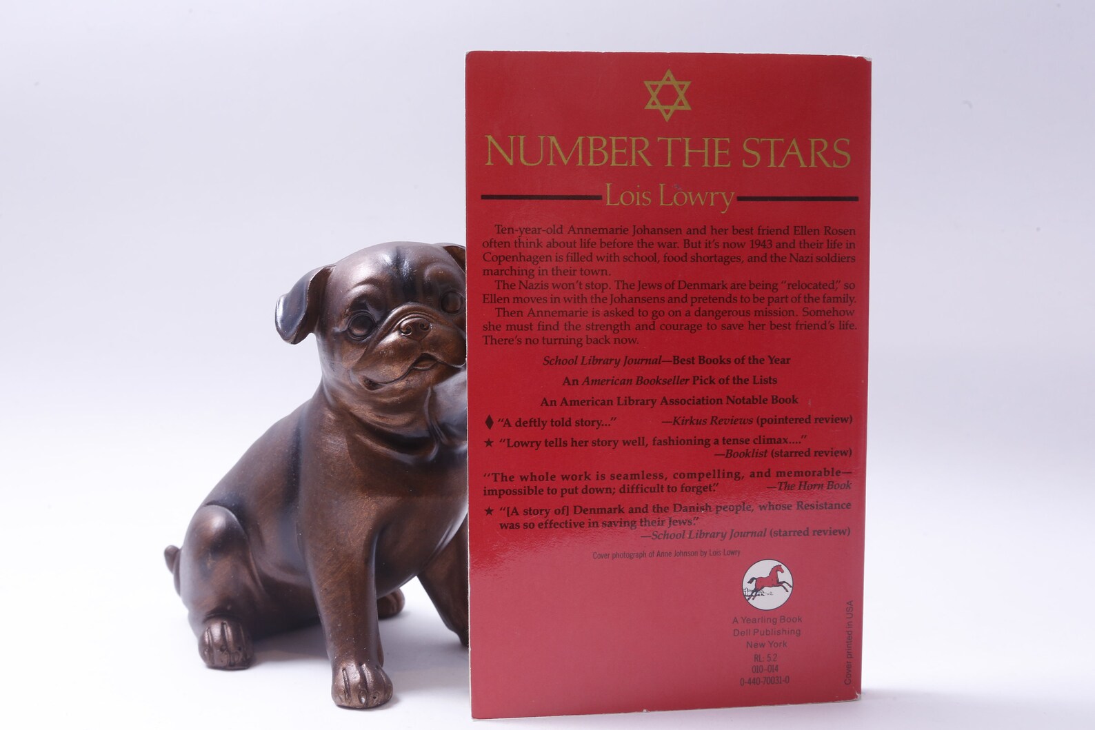 Lois Lowry Number The Stars 1990 Newbery Award Medal Winner Etsy