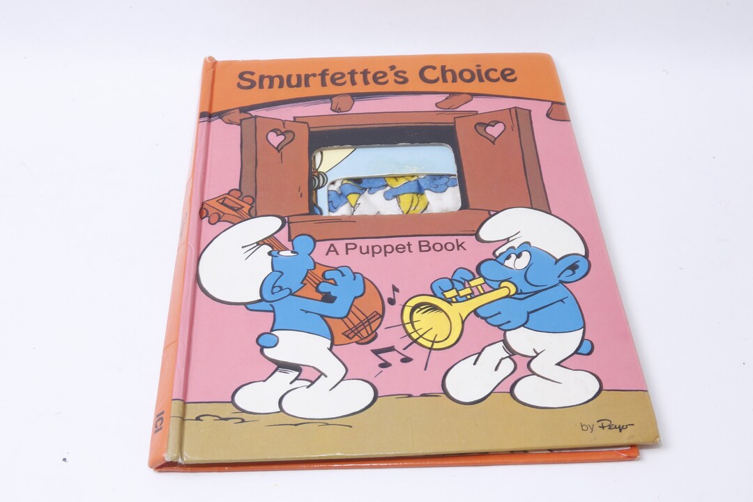 Smurfette's Choice, A Puppet Book, Peyo, Smurfs, Vintage, Picture Book ...