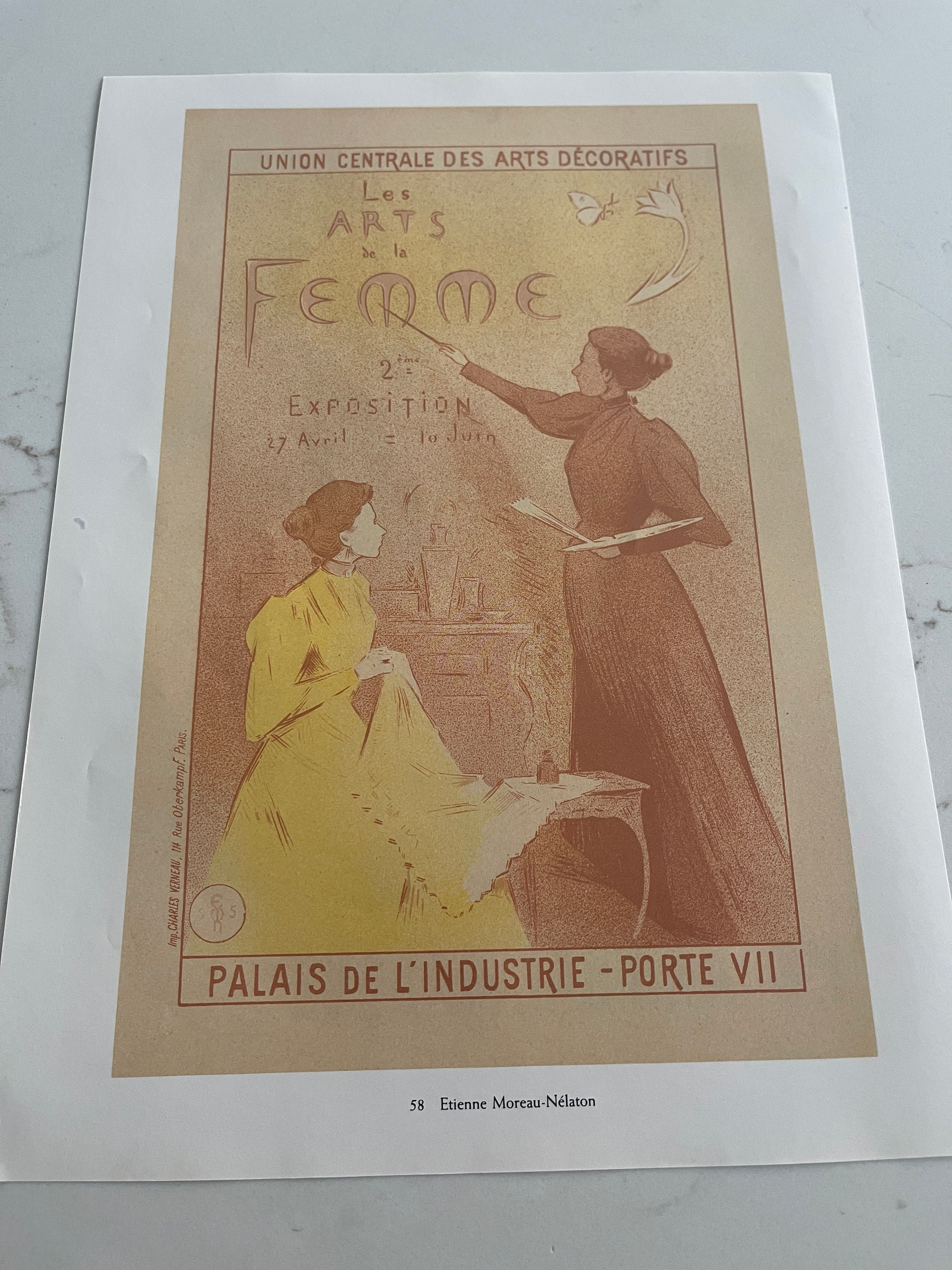Les Arts de la Femme Poster Vintage French Feminine Arts - Etsy.de