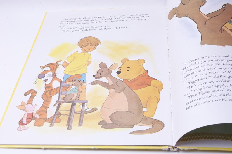 Winnie-the-pooh Meets Tigger A.A. Milne Walt Disney Golden - Etsy