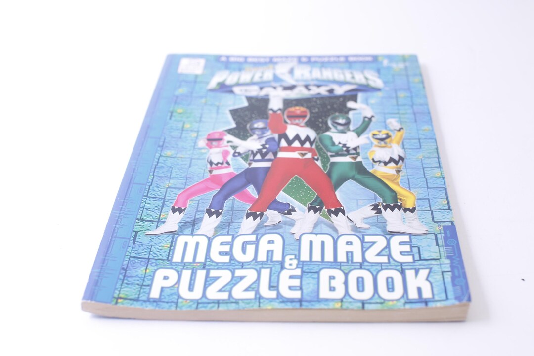 Power Rangers Lost Galaxy, Uncolored Mega Maze & Puzzle Book, 1999 ...