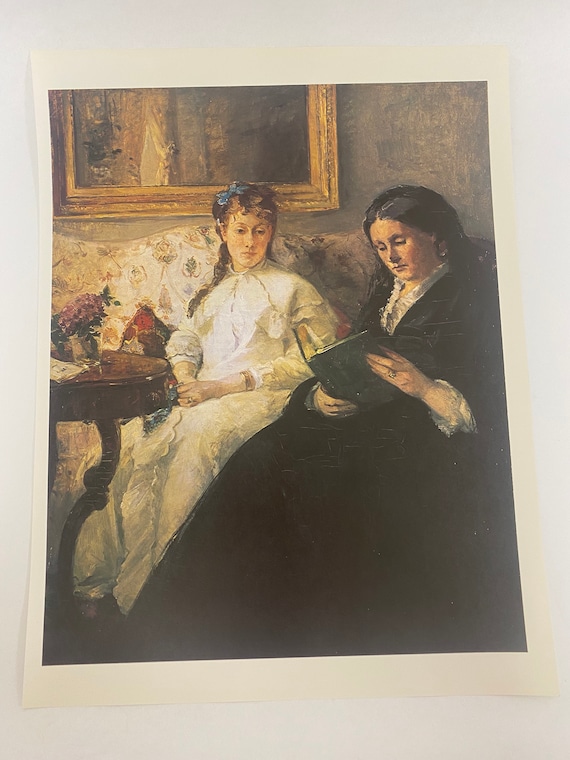 Berthe Morisot Reading Mother and Sister of the Artist - Etsy