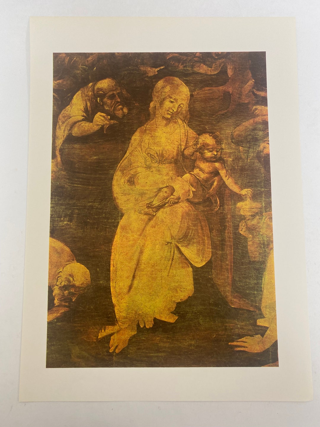 Leonardo Da Vinci, the Virgin With Baby Christ, Bible Scene ...