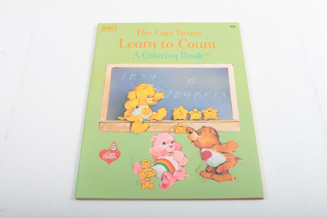 The Care Bears Learn to Count Coloring Book Vintage Numbers Picturebook ...