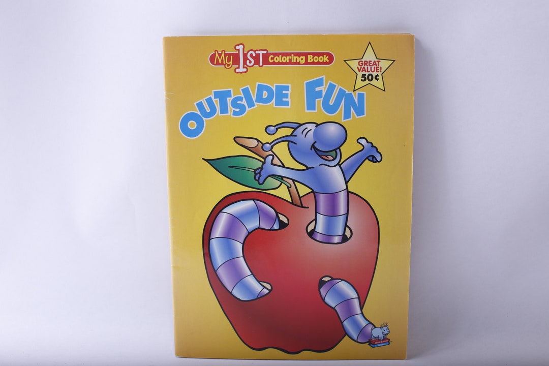 Uncolored My 1st Coloring Book, Outside Fun, Preschool, Children ...