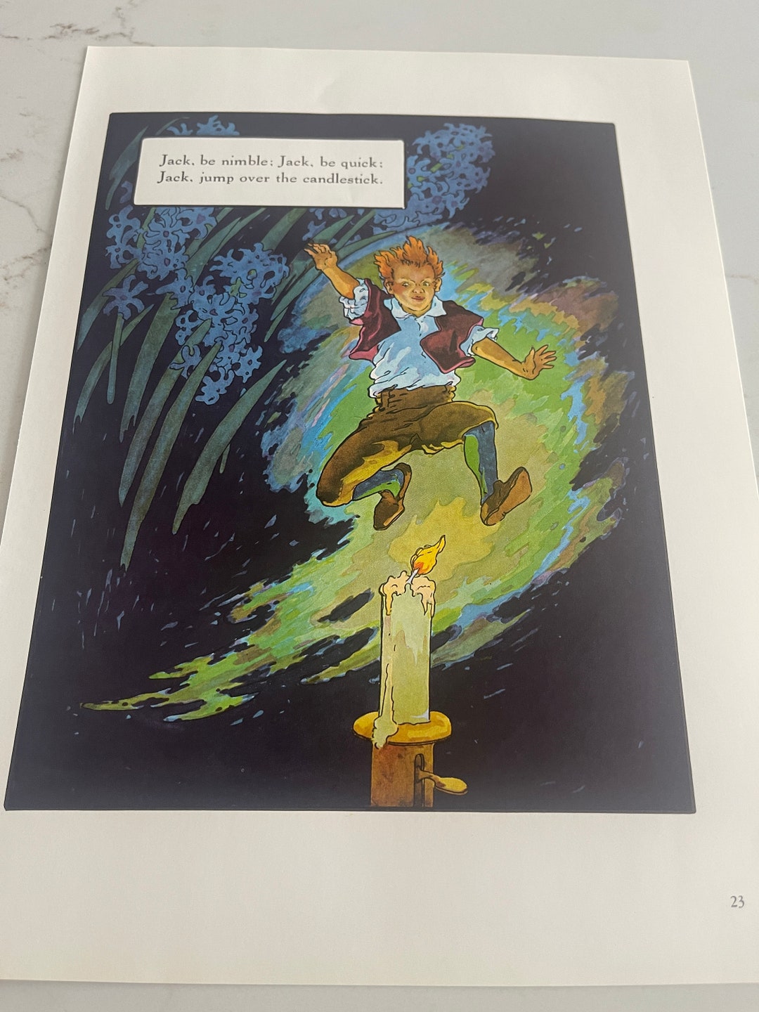 Jack Jump Over the Candlestick, Frederick Richardson, Illustration ...