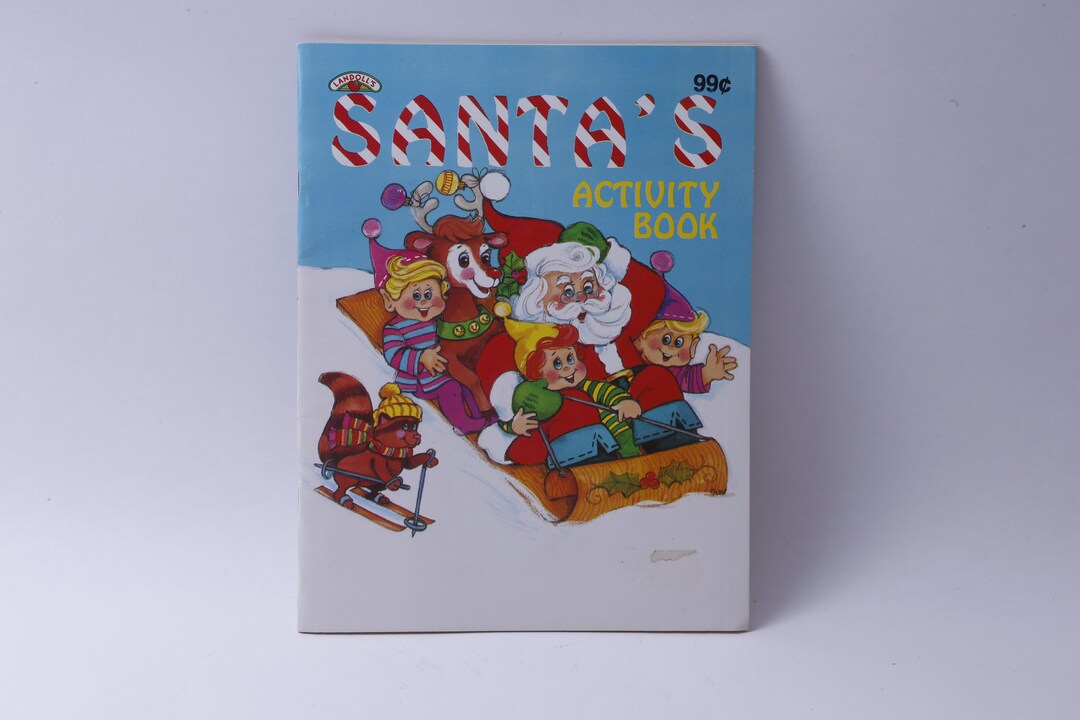 Christmas, Santa's Activity Book, Landolls, Softcover, Picture Book ...